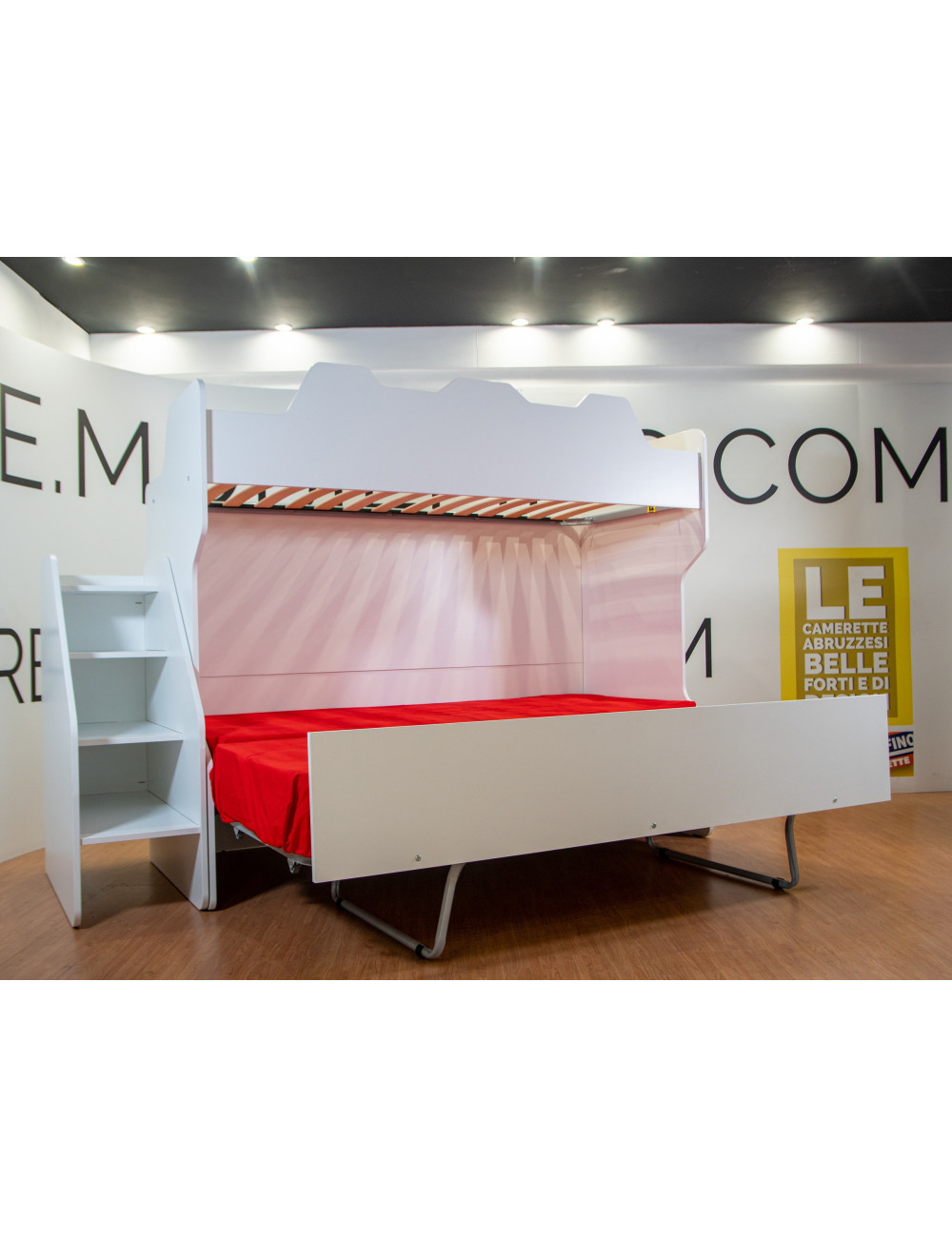 Letto a castello Tula 3 posti | Salvaspazio e moderno